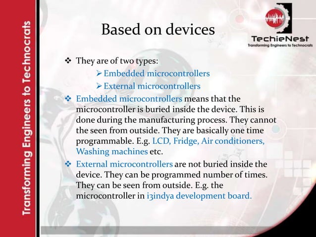 3.TechieNest microcontrollers | PPTX | Computing | Technology & Computing
