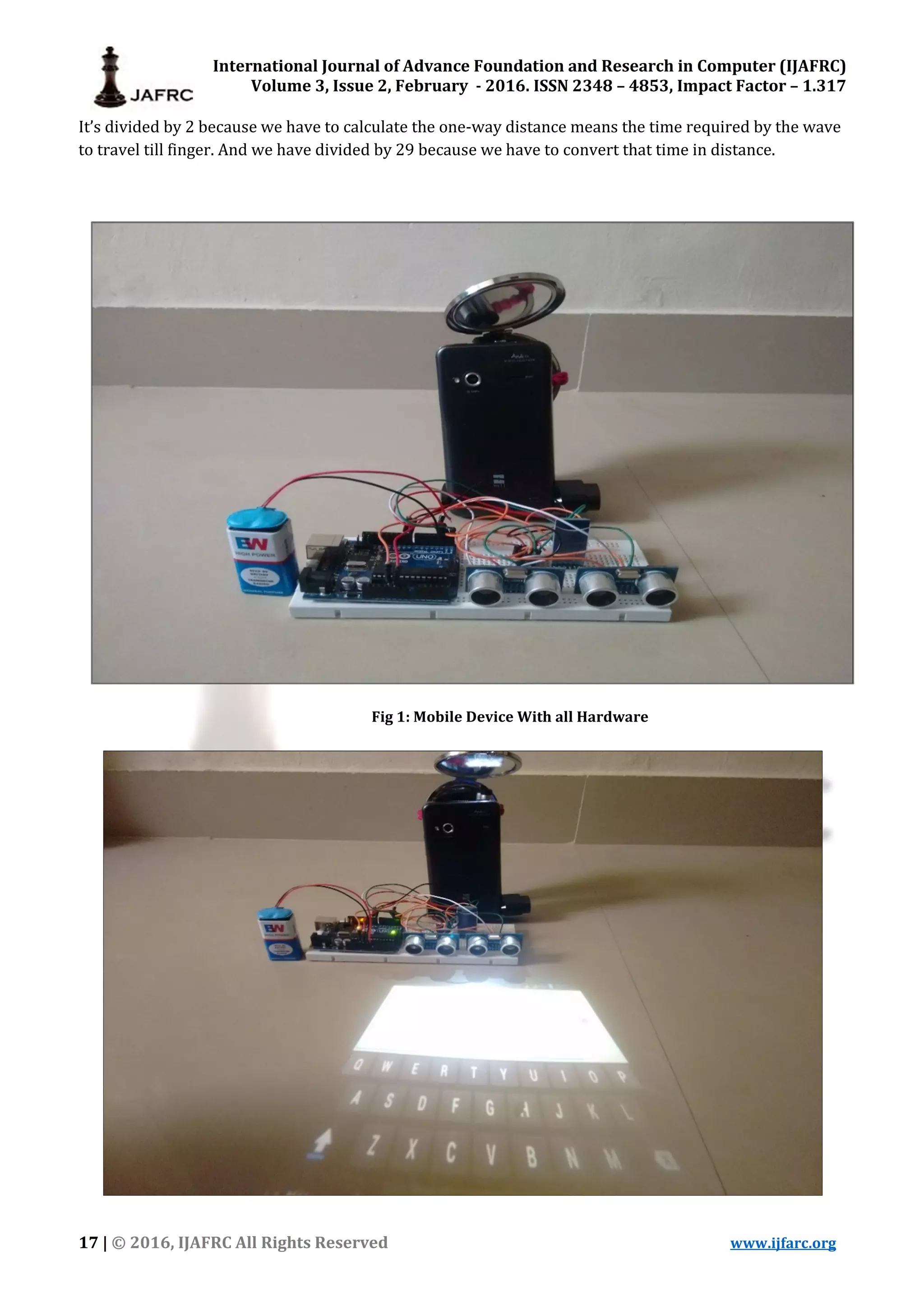 Virtual Numeric Keyboard for mobile devices using Echo Sound Technique | PDF | Computer ...
