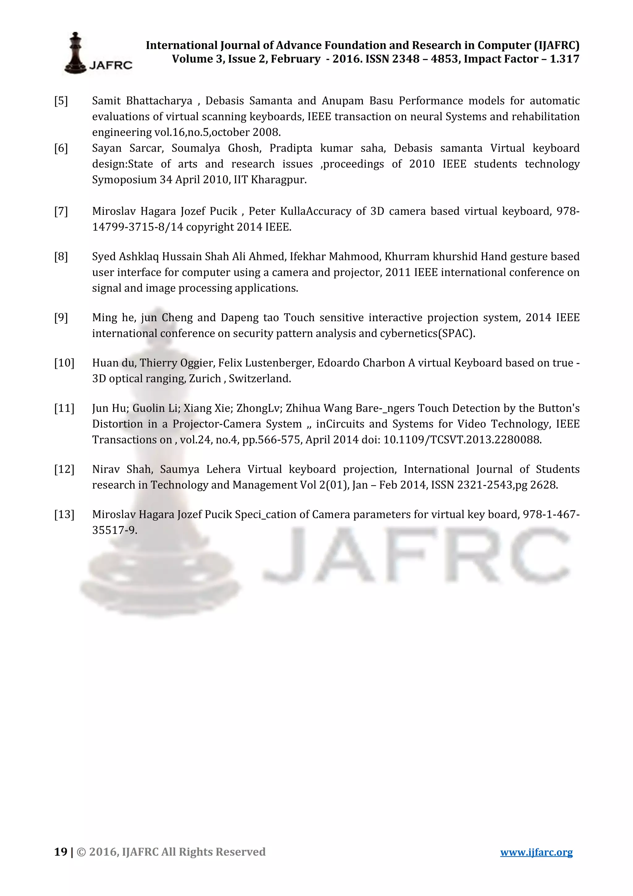 Virtual Numeric Keyboard for mobile devices using Echo Sound Technique | PDF | Computer ...