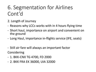 Airline Marketing 3. the airline markets | PPTX
