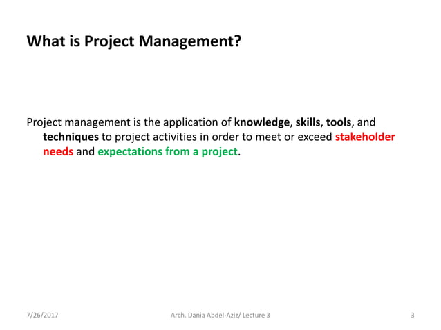Lecture 3. project management – description (2) | PPT
