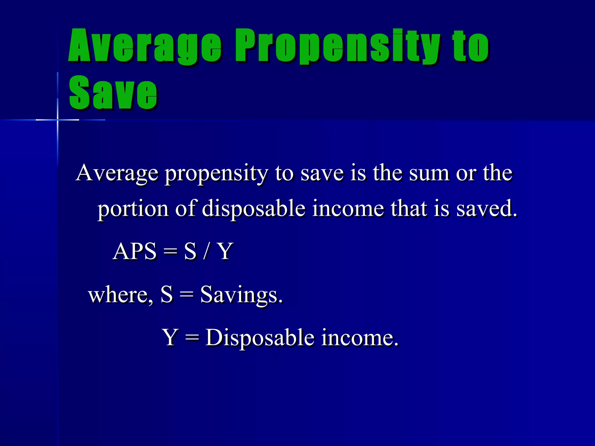 Presentation on Savings | PPT