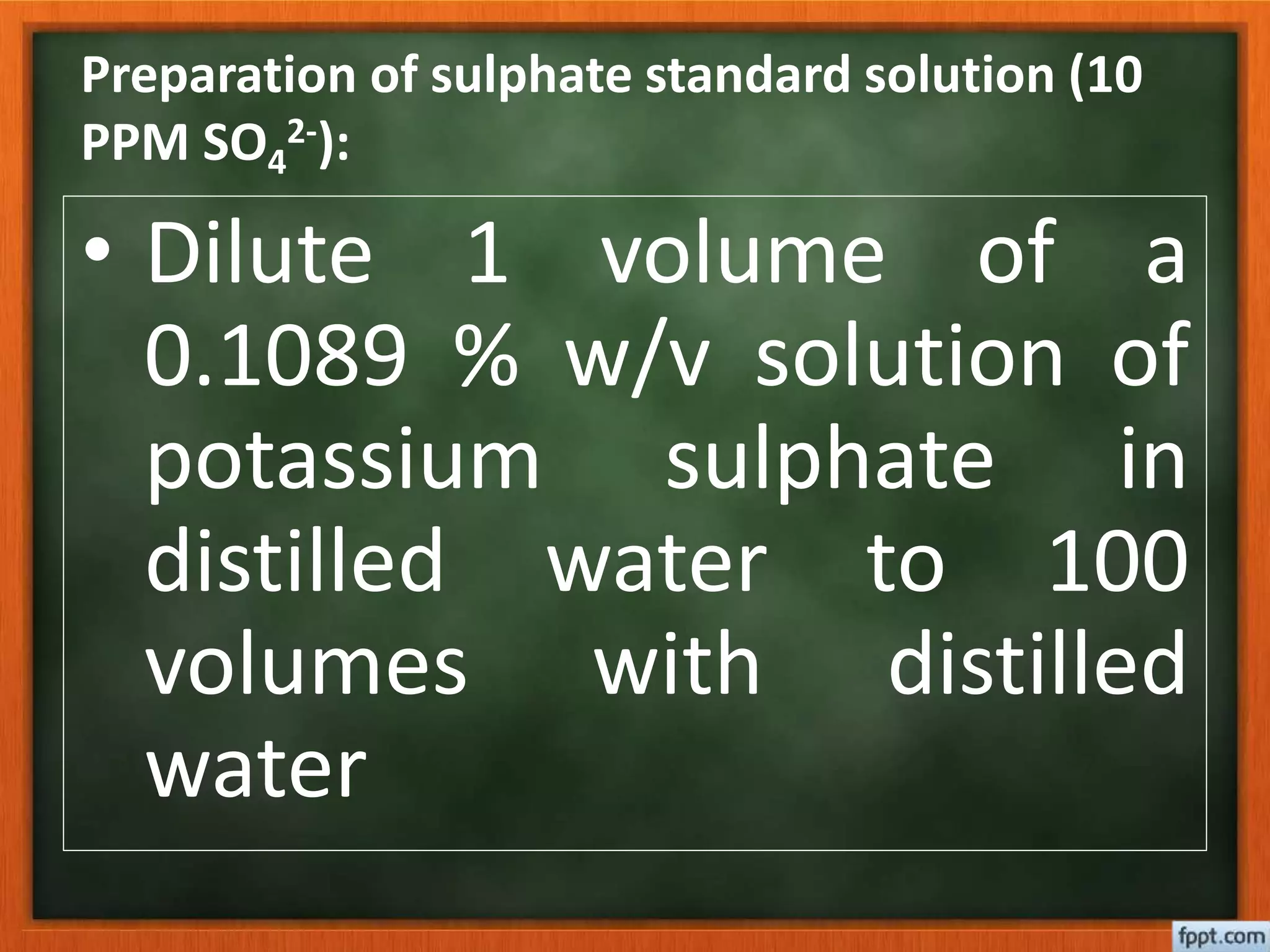 3.limit test for sulphate | PPTX