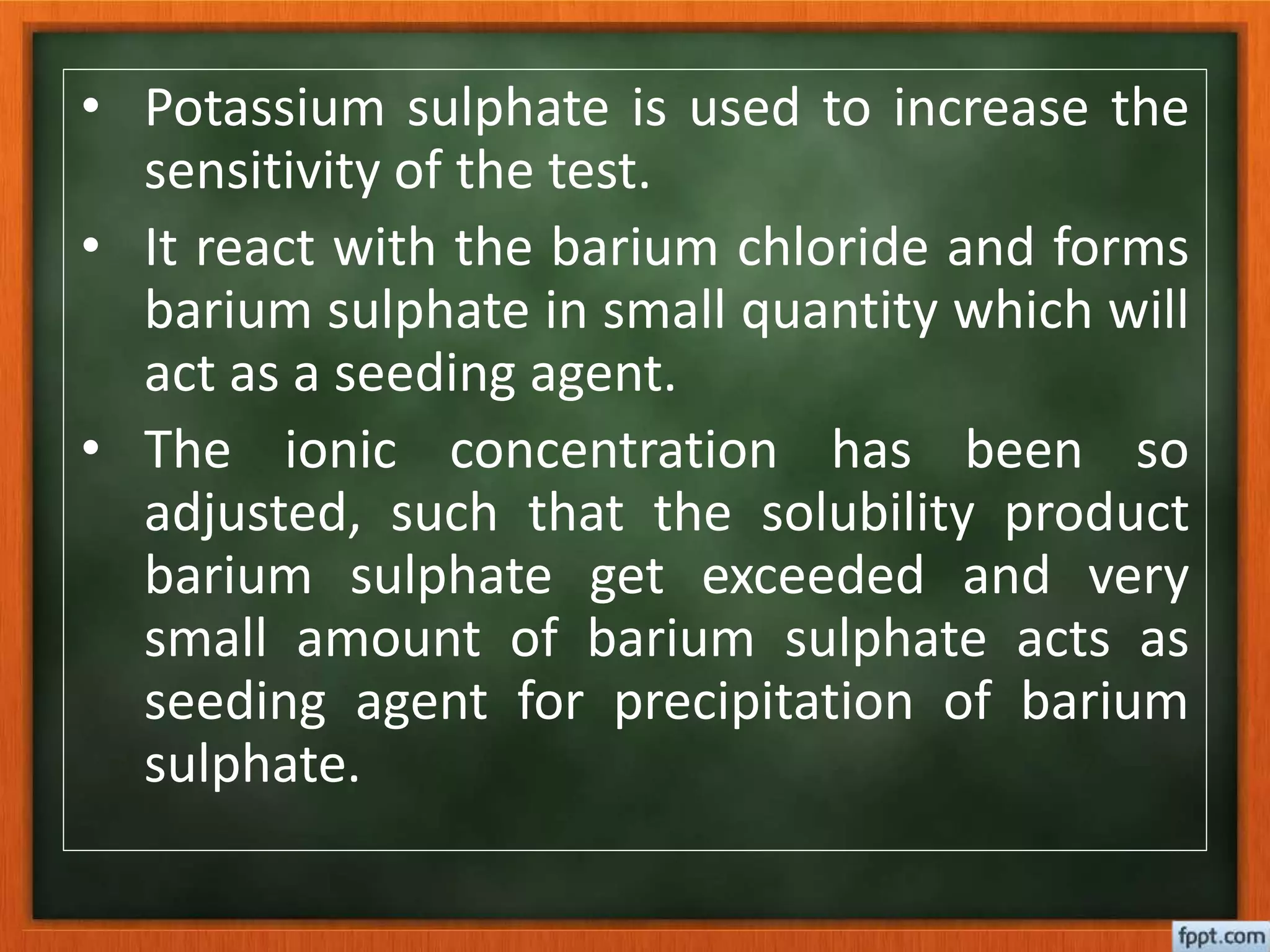 3.limit test for sulphate | PPTX