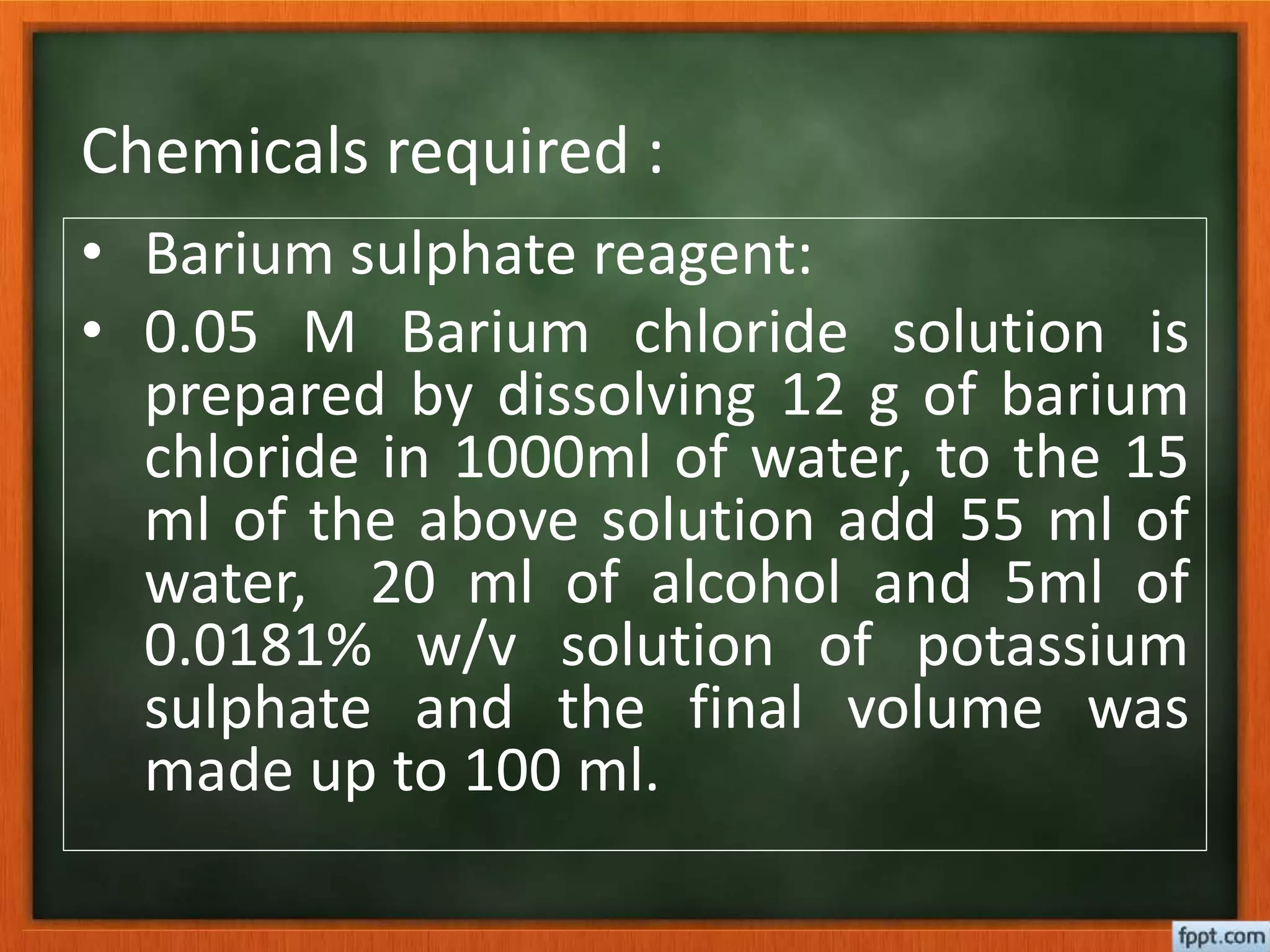 3.limit test for sulphate | PPTX