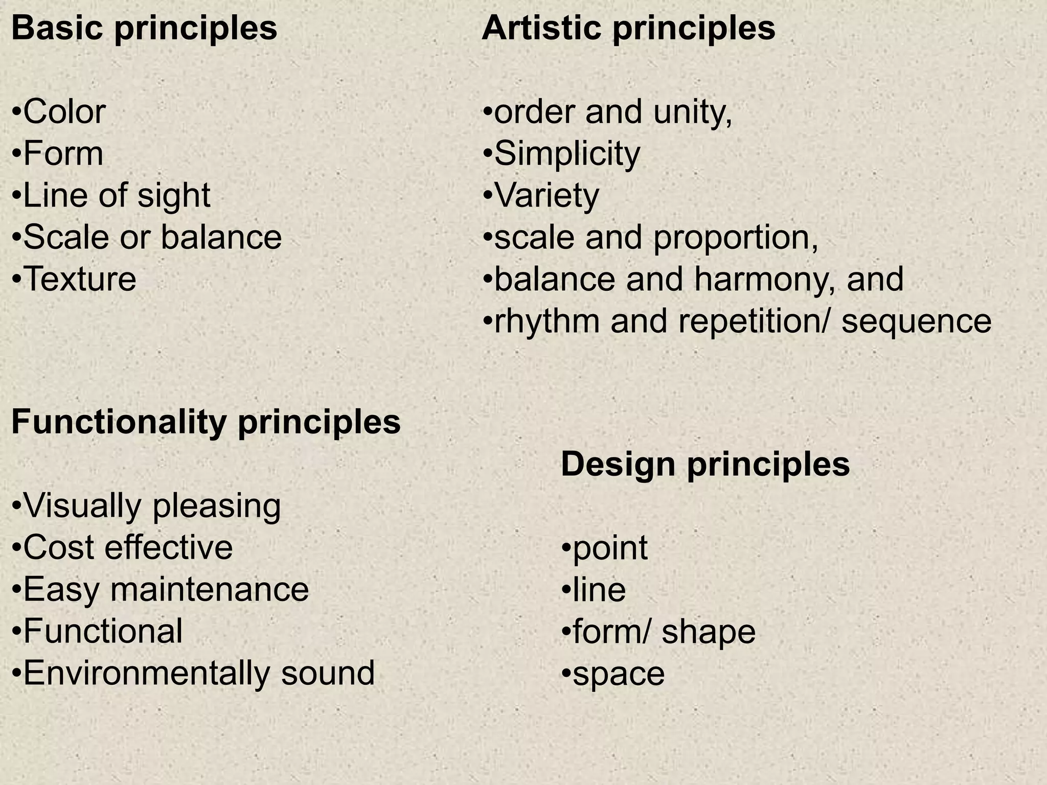Principles of Landscape Design | PPTX