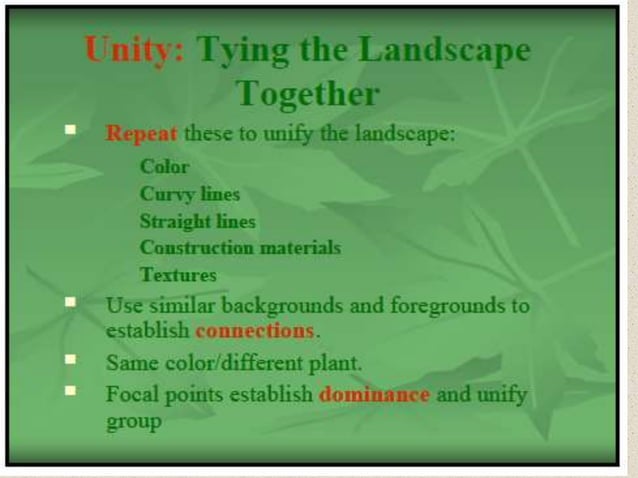 Principles of Landscape Design | PPTX | Gardening | Home & Garden