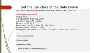 3. R- list and data frame | PPTX