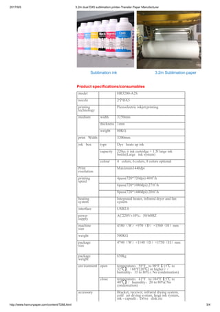 3.2m dual DX5 sublimation printer | PDF