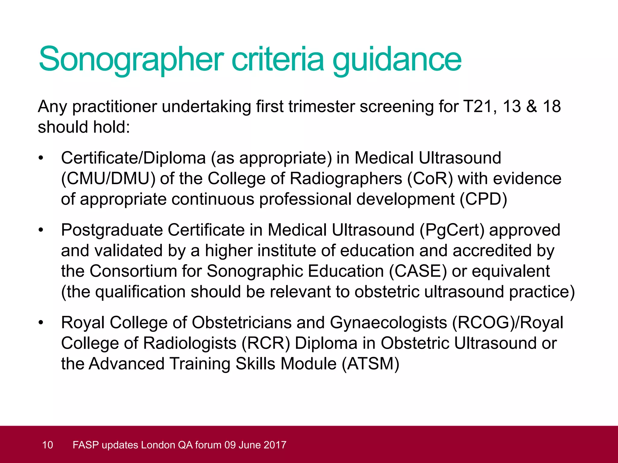 3. Fetal anomaly screening programmes update | PDF | Pregnancy ...