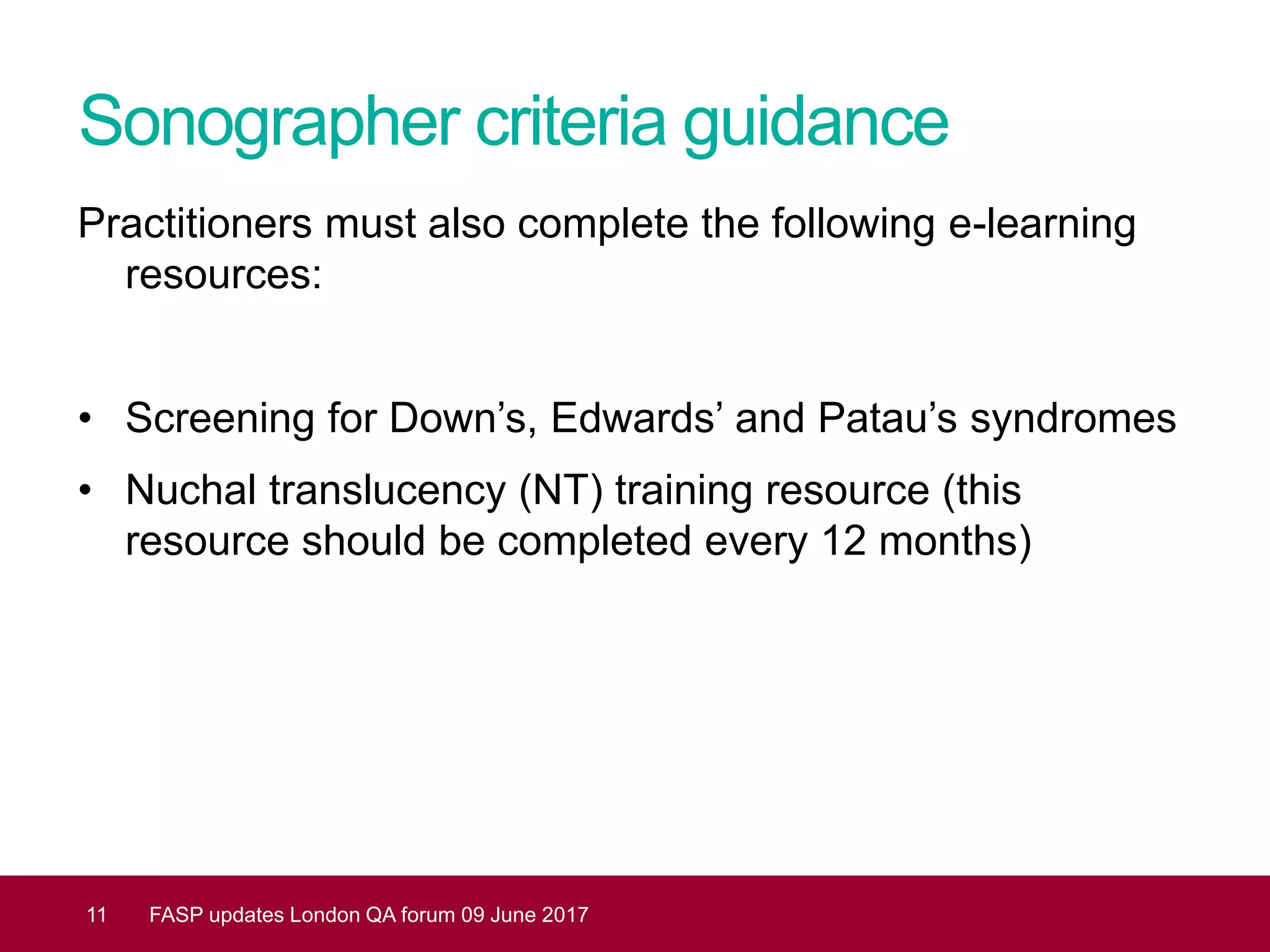 3. Fetal anomaly screening programmes update | PDF | Pregnancy ...