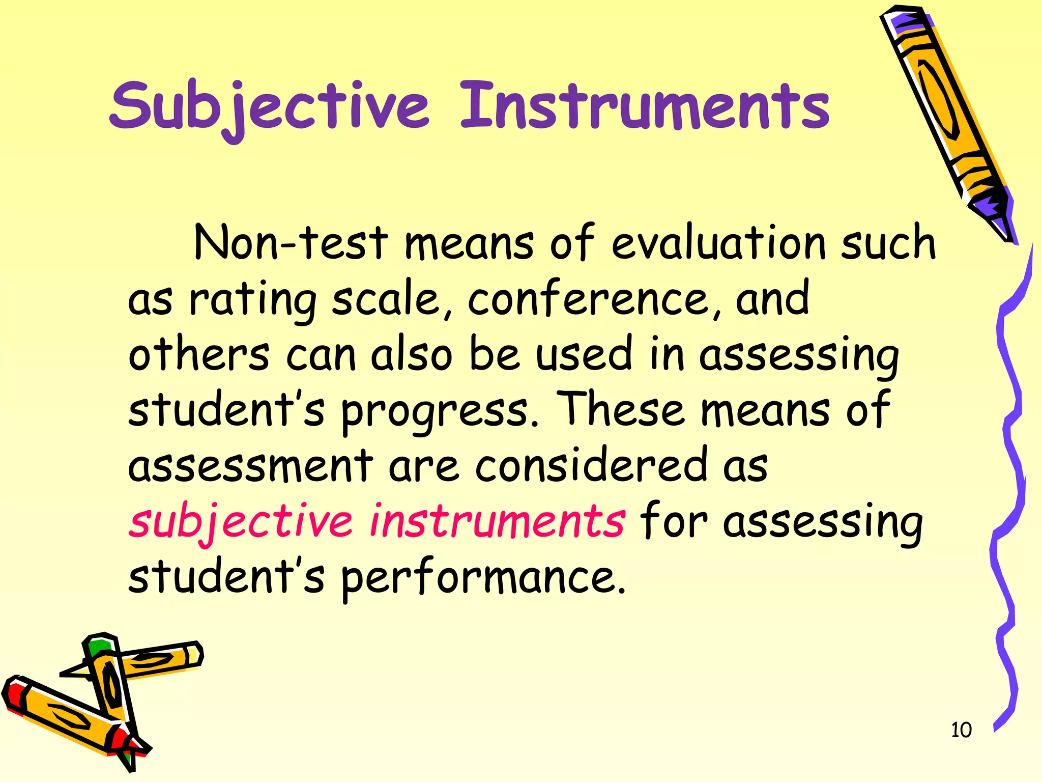 3. instruments used in evaluation | PPTX