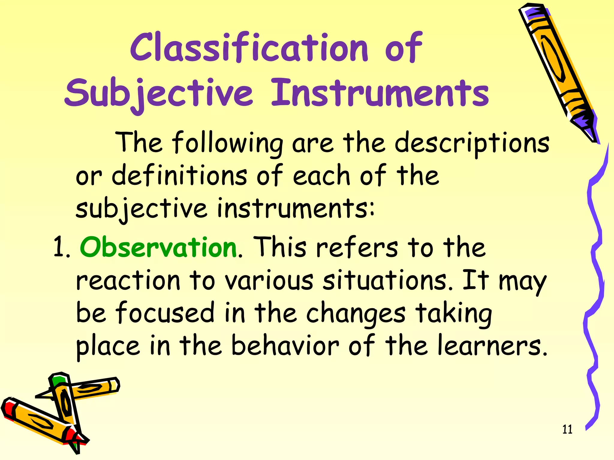 3. instruments used in evaluation | PPTX