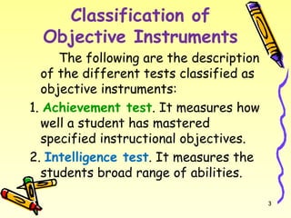 3. instruments used in evaluation | PPTX