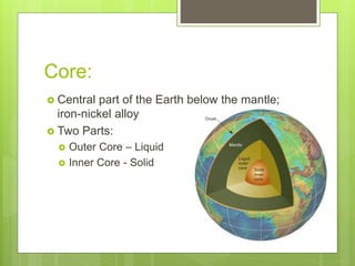 3. Structure of Earth Notes | PPT
