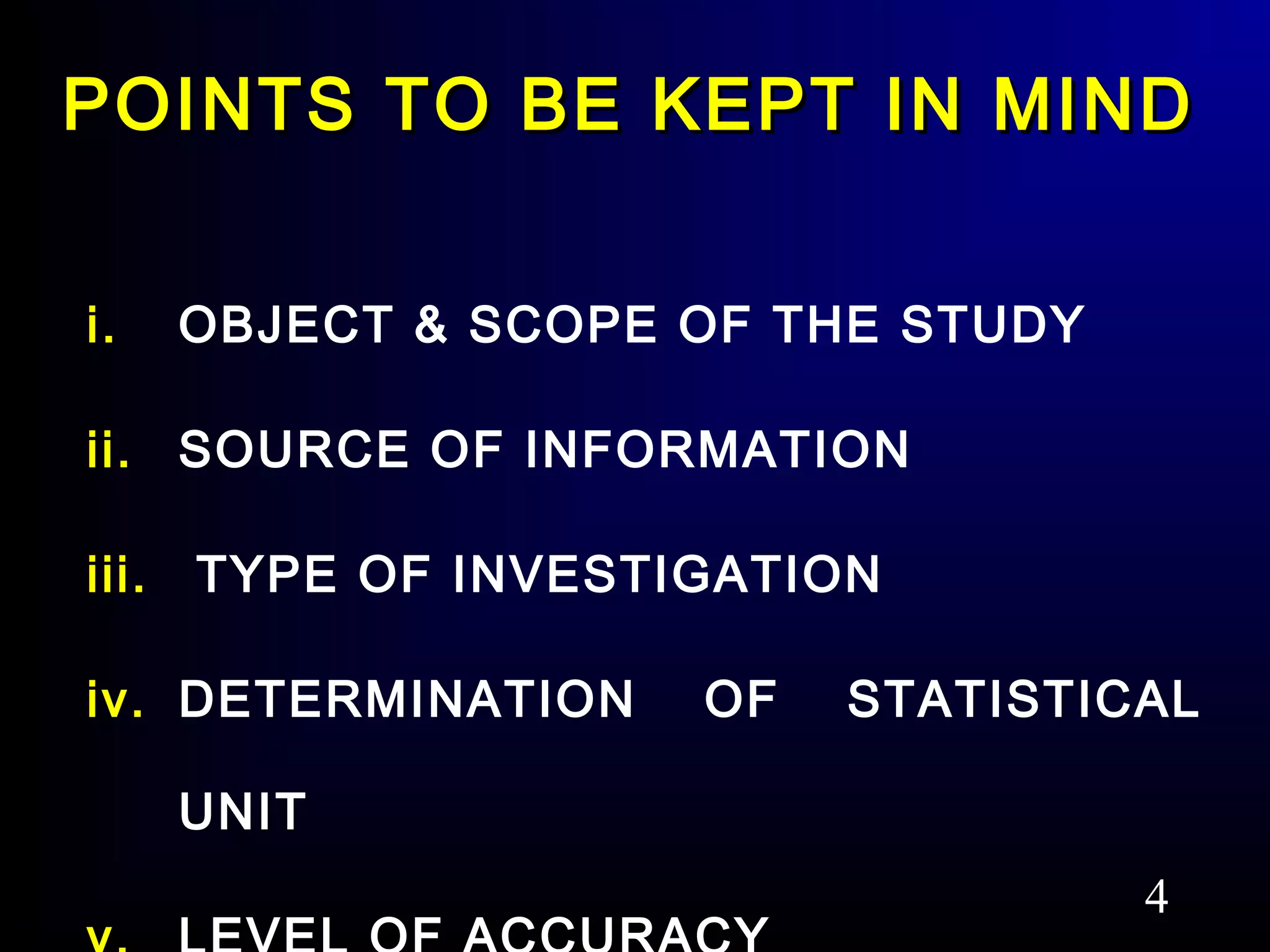 Statistical Investigation | PPT