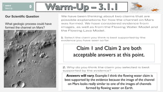 Evaluating New Information from Mars | PDF