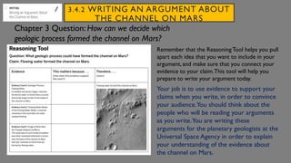 Writing an Argument About the Channel on Mars | PDF