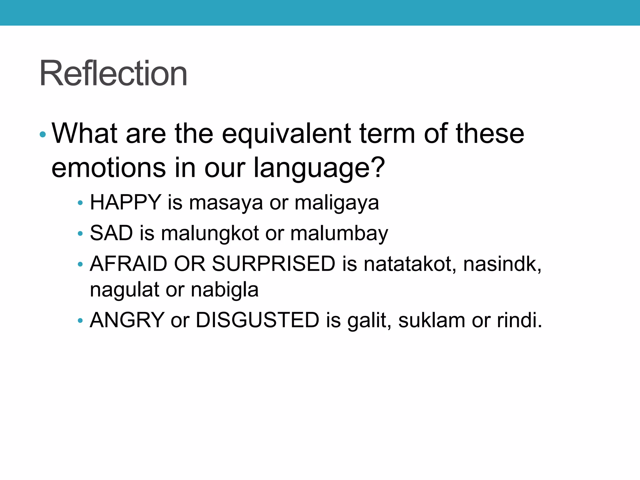 Feelings and emotions | PPTX