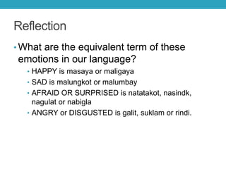 Feelings and emotions | PPTX