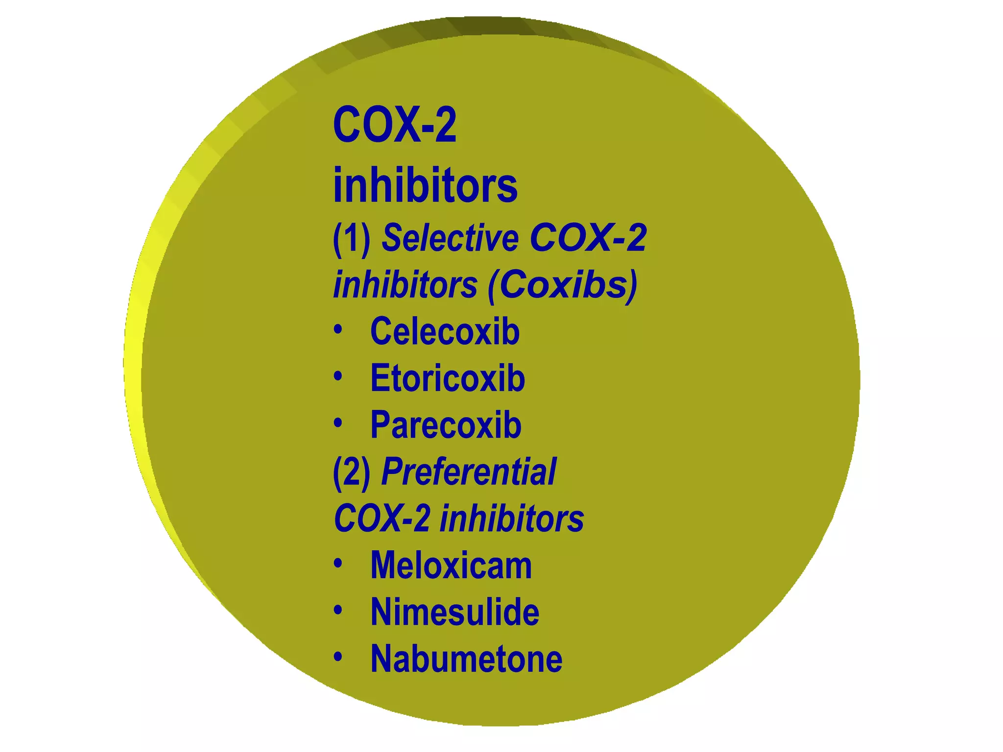 COX Inhibitors. Non-Steroid Anti-inflammatory Drugs | PPT