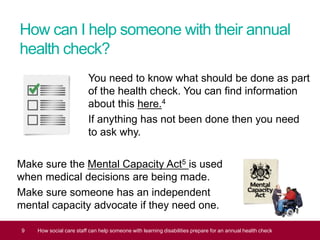 Social care staff preparing for an ahc | PPTX