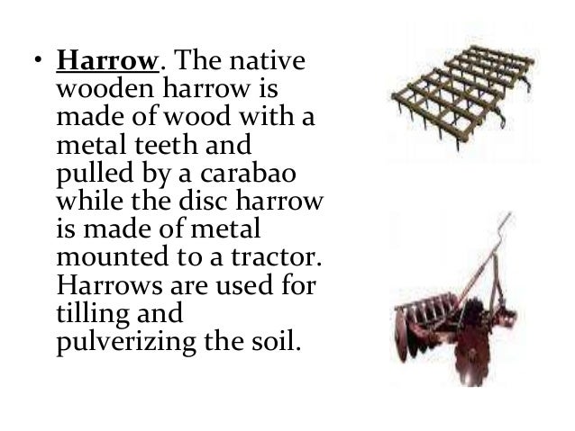 Farm implements and safety practices in using farm tools and equipment