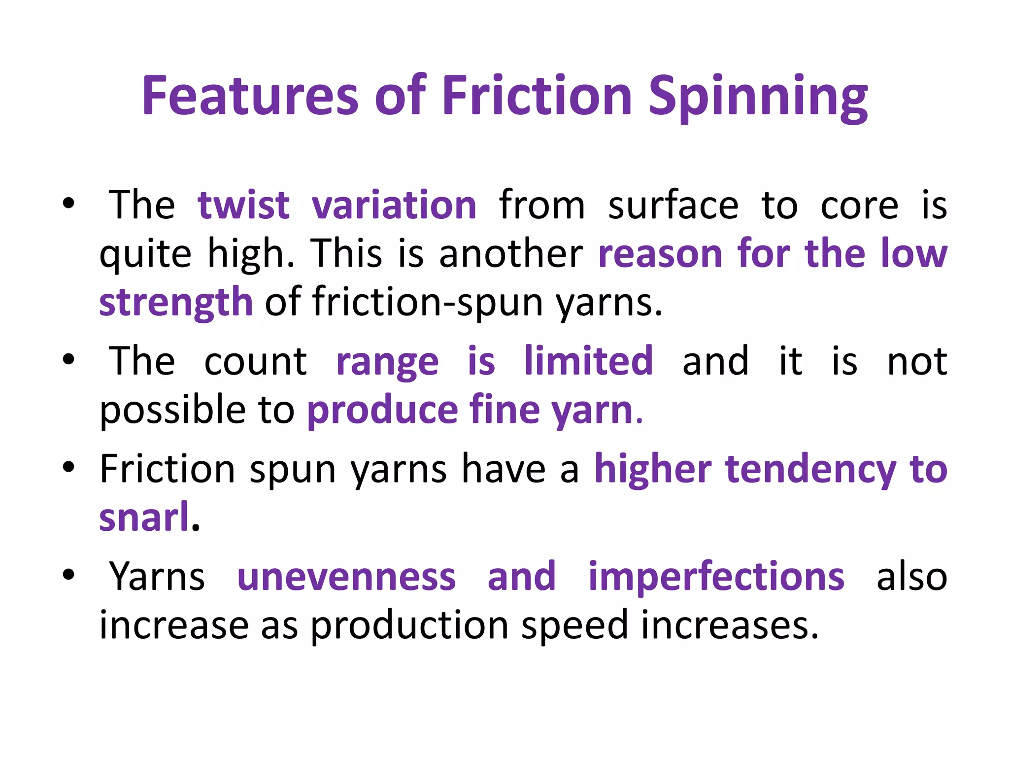 WRAP AND FRICTION SPINNING SYSTEM | PPTX