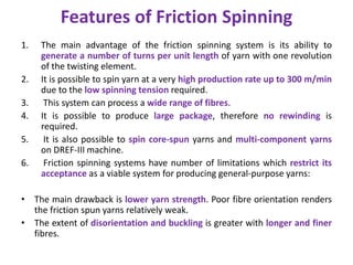 WRAP AND FRICTION SPINNING SYSTEM | PPTX