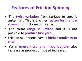 WRAP AND FRICTION SPINNING SYSTEM | PPTX