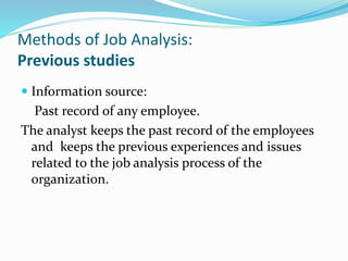 Job analysis | PPTX