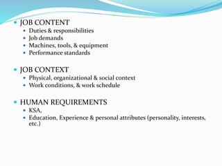 Job analysis | PPTX