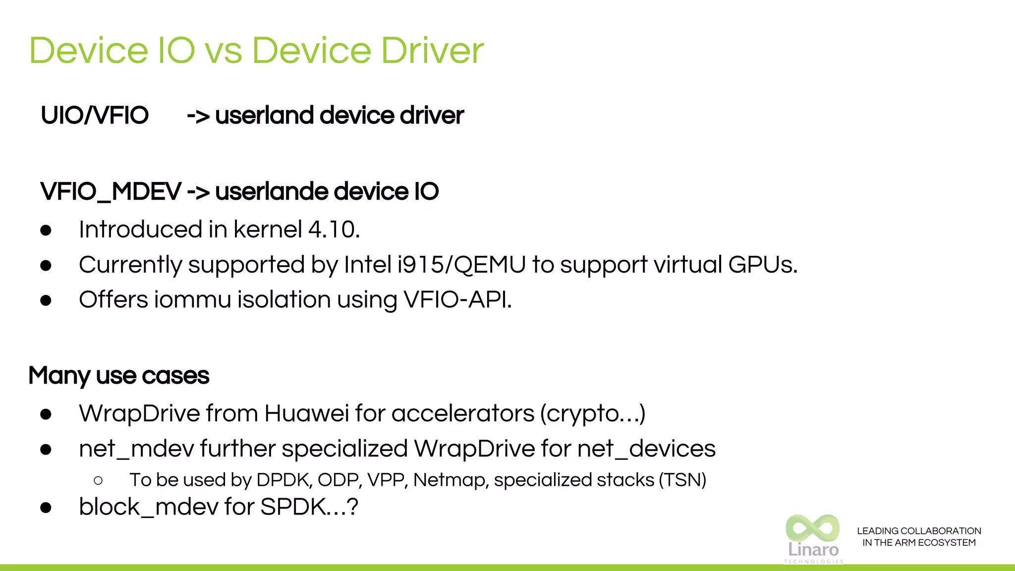 LF_DPDK17_mediated devices: better userland IO | PDF