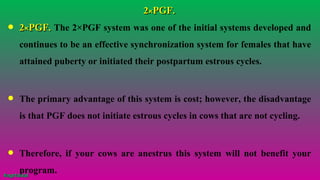 Presentation: Protocols for Synchronization of Estrus | PPT