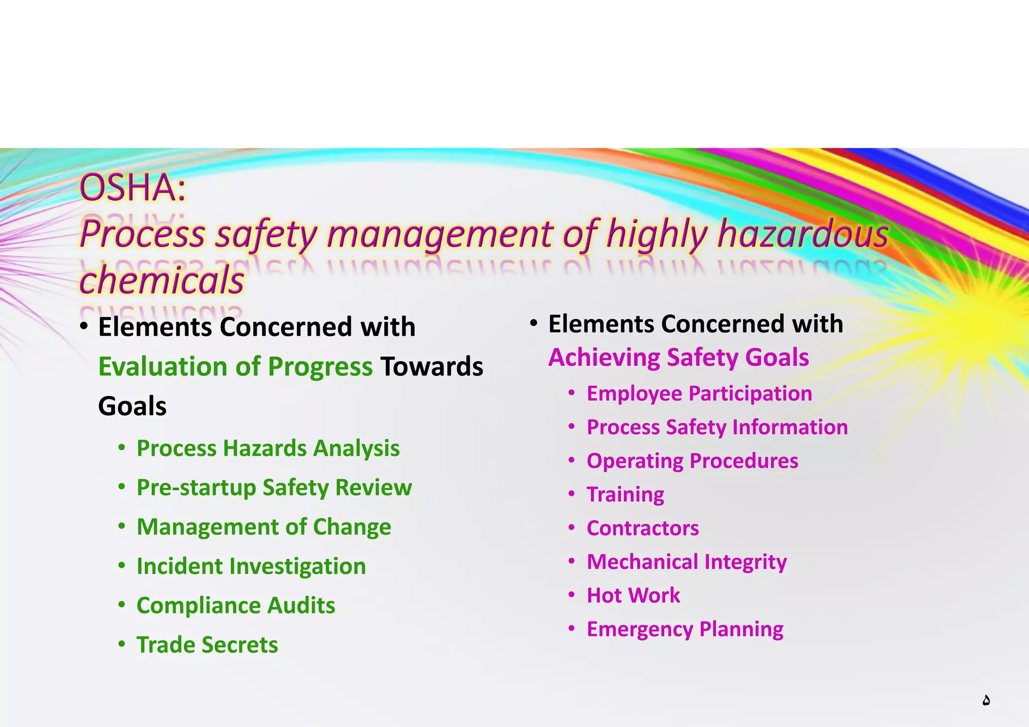Elements of Process Safety Management | PDF