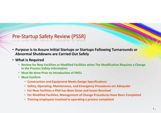 Elements of Process Safety Management | PDF