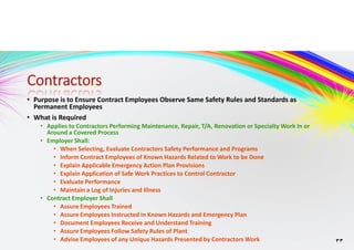 Elements of Process Safety Management | PDF