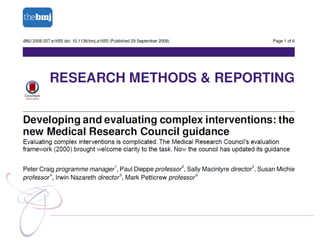 Michelle McKinley (Centre for Public Health & NI UKCRC Centre of ...