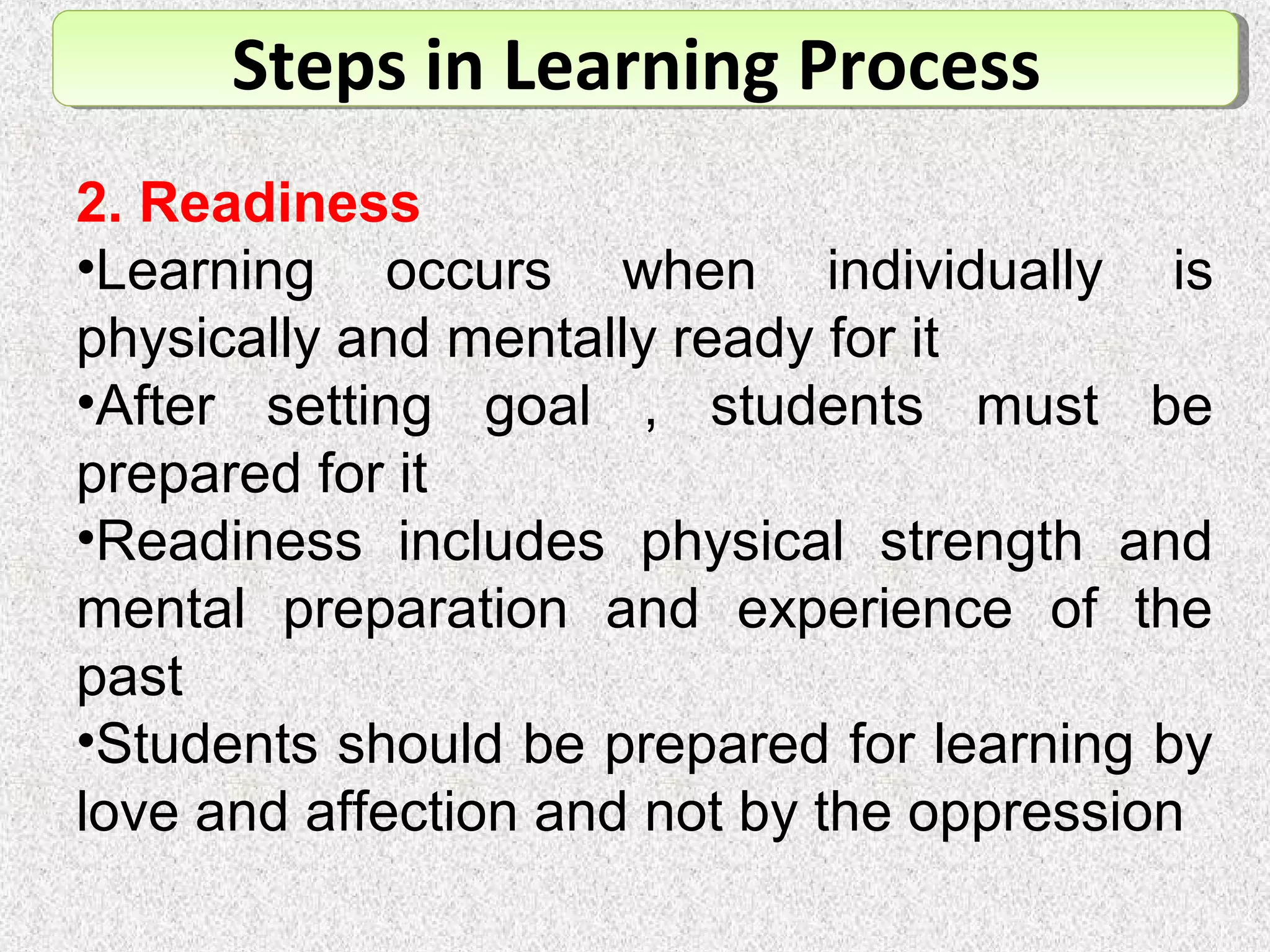 Learning process | PPT