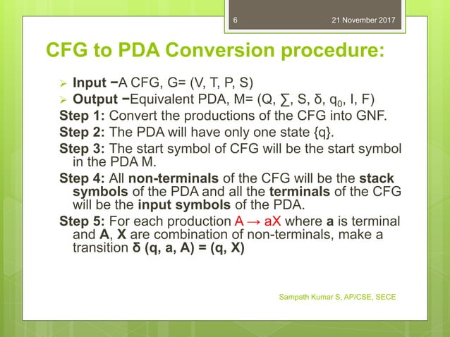 3.5 equivalence of pushdown automata and cfl | PPTX | Computing | Technology & Computing