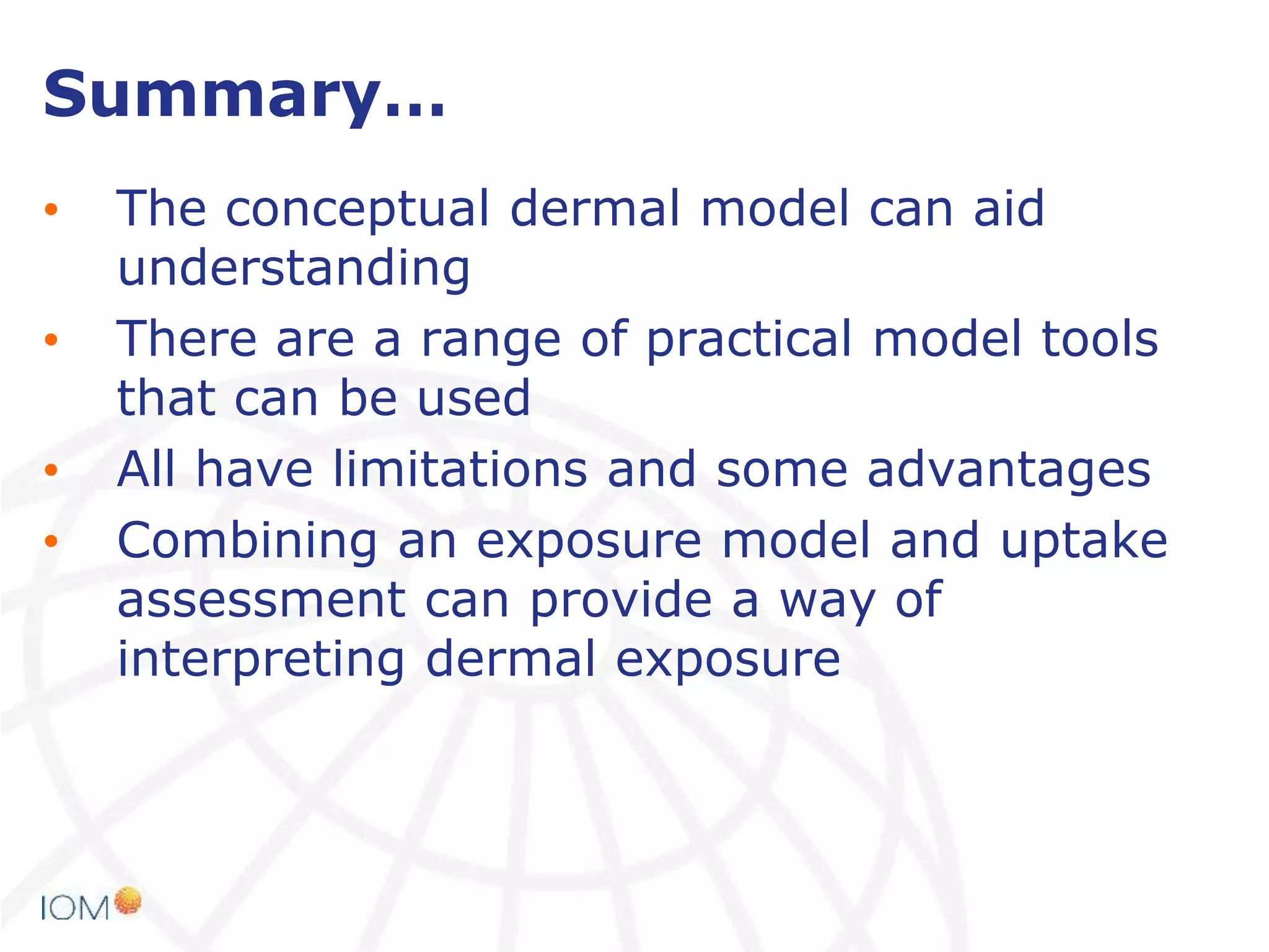 Modelling dermal exposure | PPT