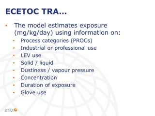 Modelling dermal exposure | PPTX