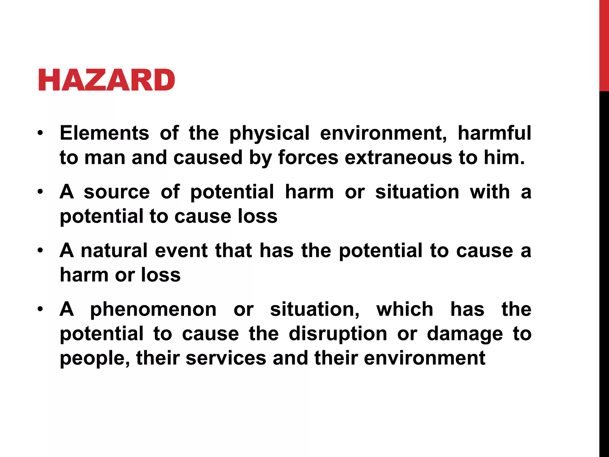 Basic concept of Hazards | PPTX