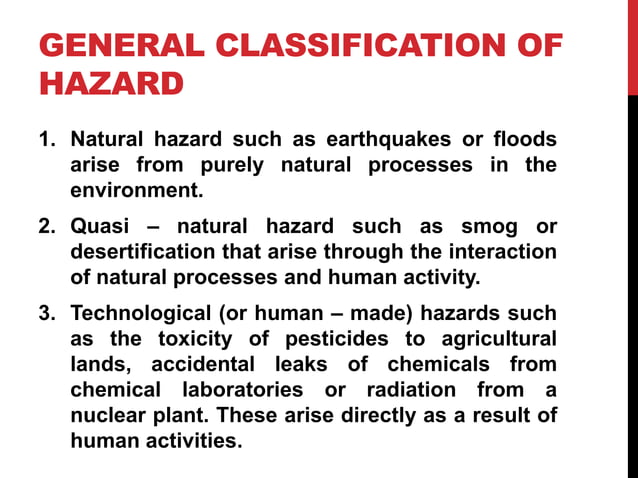 Basic concept of Hazards | PPTX | Geology | Science