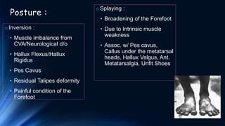 Clinical examination of the foot | PPTX