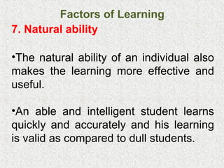 Definition of learning | PPT
