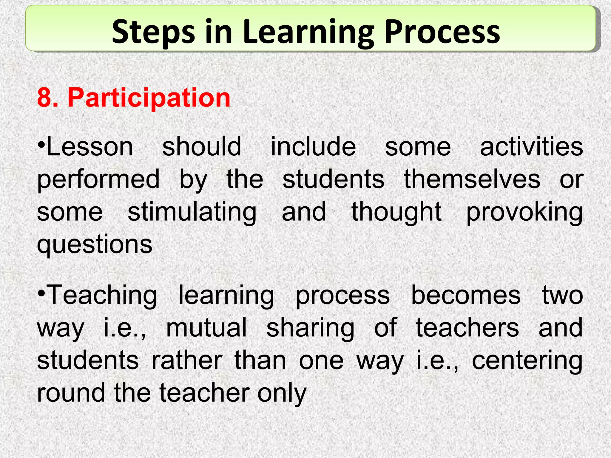 Learning process | PPT