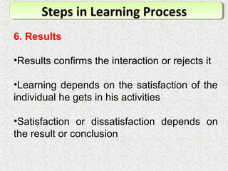 Learning process | PPT | Education