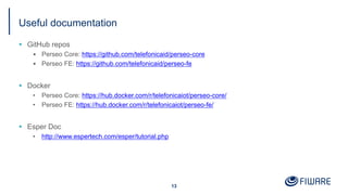 FIWARE Tech Summit - Complex Event Processing in FIWARE | PDF