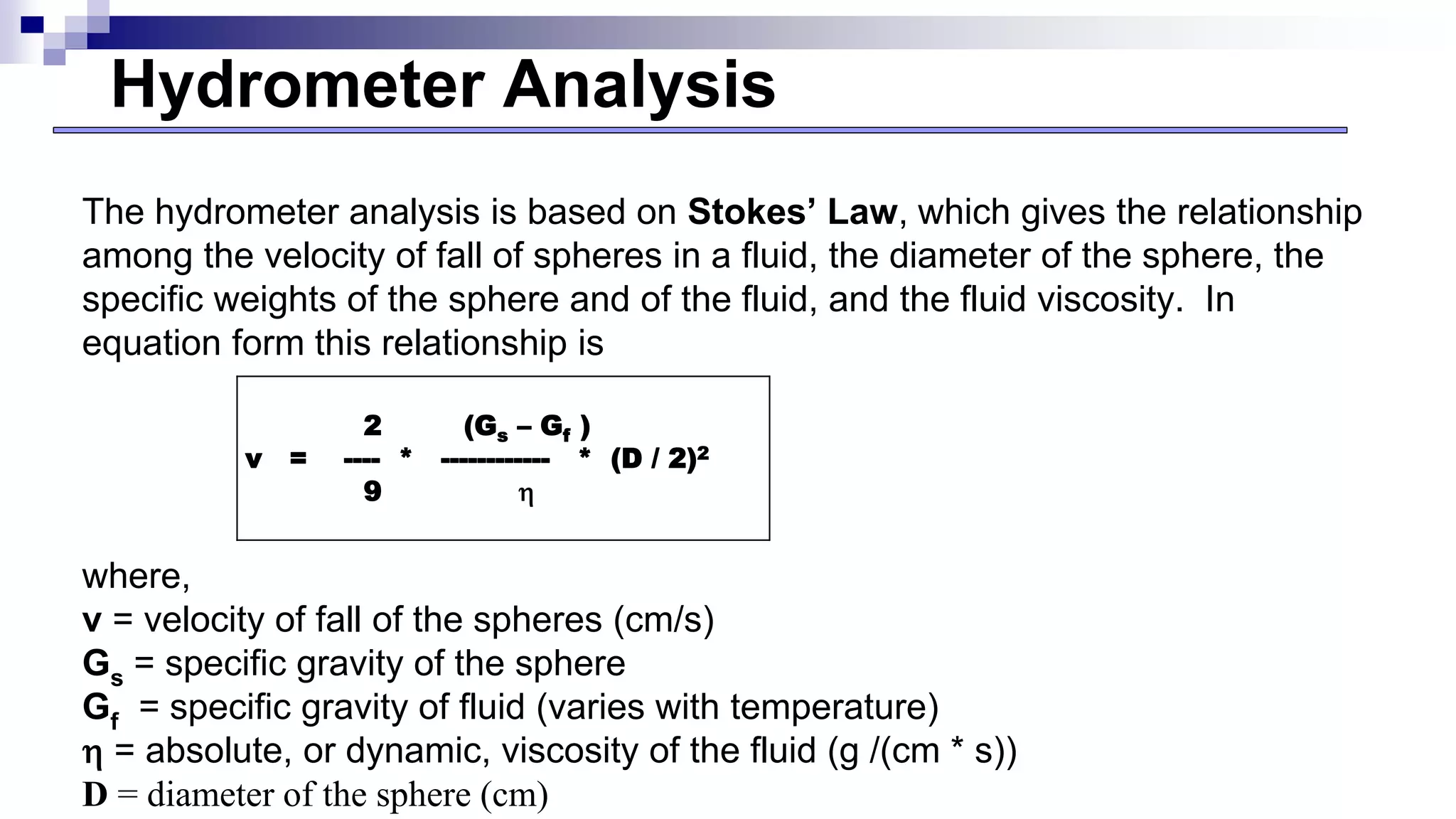 3.grain size analysis of soil | PPTX